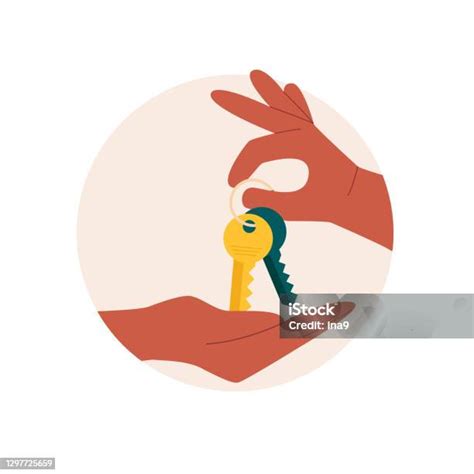 새 아파트 집 또는 자동차를 구입하거나 임대할 수 있습니다 흰색 고립 된 배경에 고객에게 열쇠를 주는 검은 손 모기지 신용 또는 재산 개념 아파트의 판매 및 임대 벡터