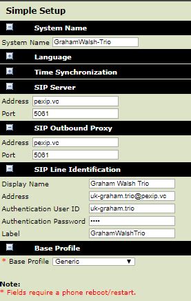 Using A Polycom Trio Registered To Pexip Infinity Graham Walsh