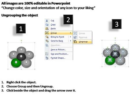 PowerPoint Designs Chart Four Interrelated Ppt Slide
