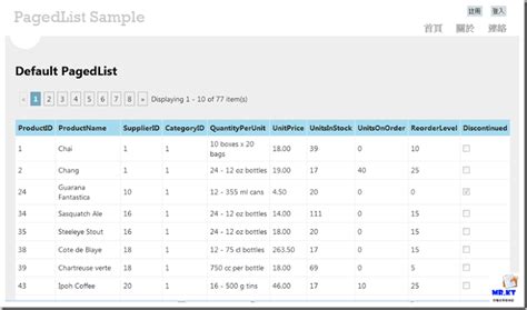 Mrkt 的程式學習筆記 Aspnet Mvc 資料分頁與 Route Part1