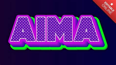 Aima Vintage Pop Art Retro 3d Text Effect Generator