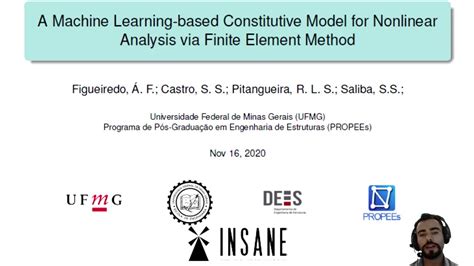 A Machine Learning Based Constitutive Model For Nonlinear Analysis