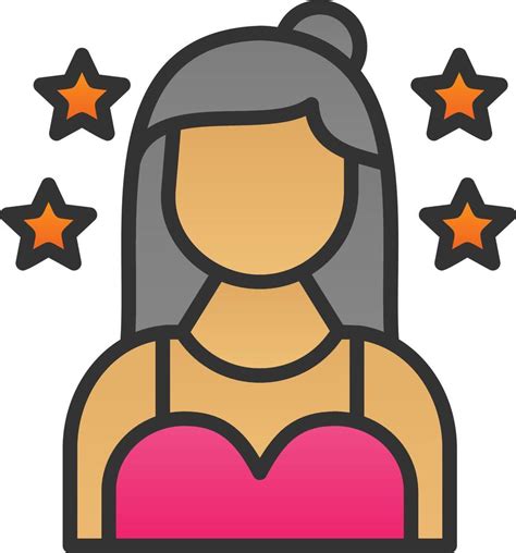 Female Celebrity Vector Icon Design 15977037 Vector Art At Vecteezy