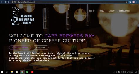 Free Html Css And Js Cafe Shop Html Css Template Kashipara