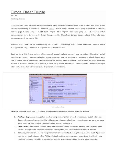 Getting Started With Eclipse Ide Pdf