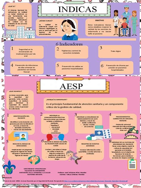 InfografÍa Indicas Aesp Pdf Seguridad Del Paciente Enfermería