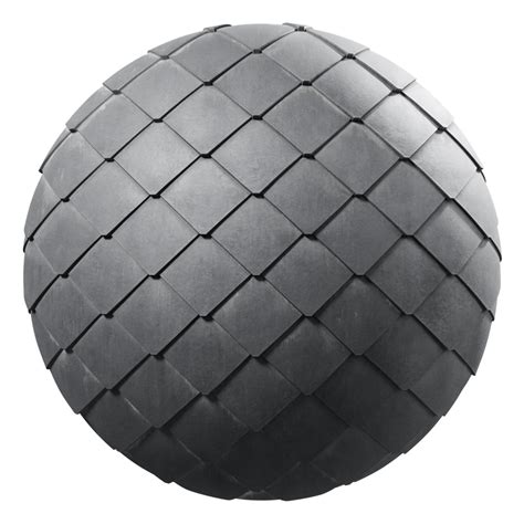 Dull Zinc Roof Tiles Texture Black Poliigon