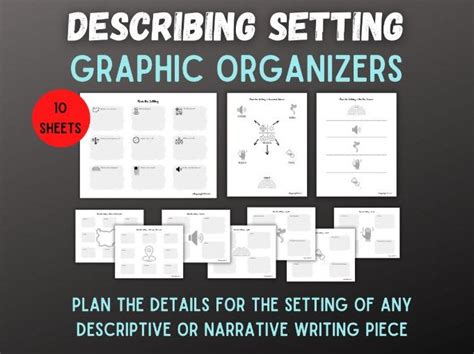 Setting Narrative Craft Writing Process Graphic Organizers