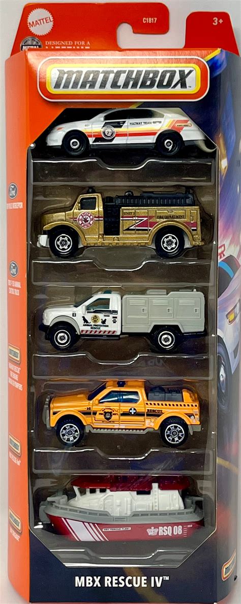Matchbox 5 Pack Police Cars Matchbox 5 Pack Vehicles Assorted Big
