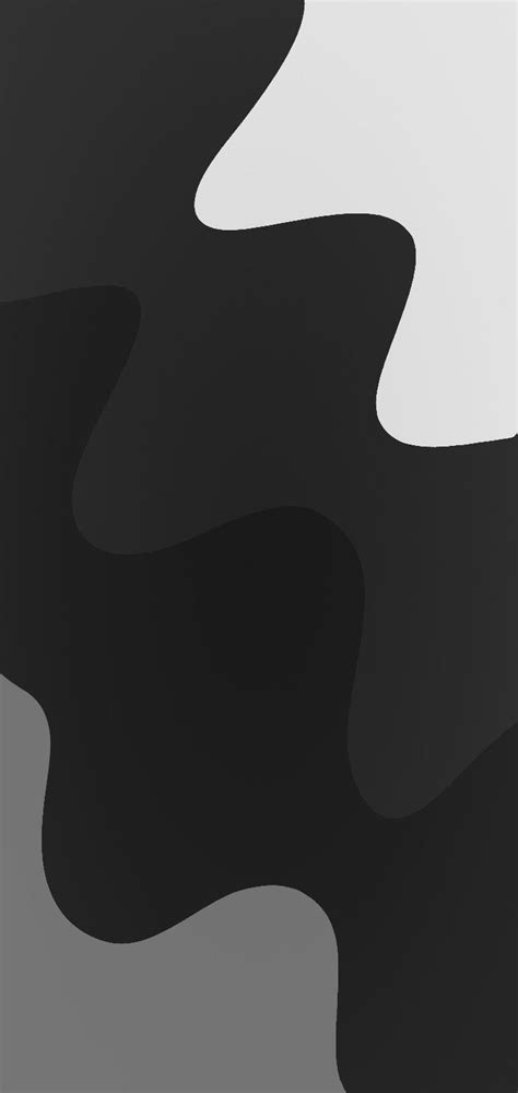 Minimalist Black And White Wallpaper With Wavy Lines Grayscale Ipad