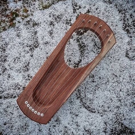 7 String Pentatonic Lyre Harp Personalized Musical Instrument Etsy