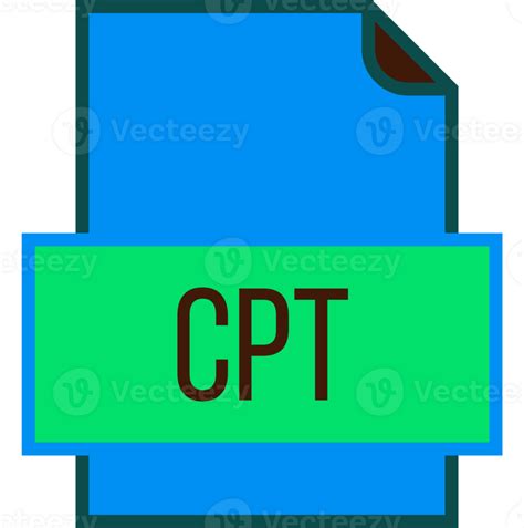 Cpt File Icon Fill And Outline Crisp Corners 66499232 Png