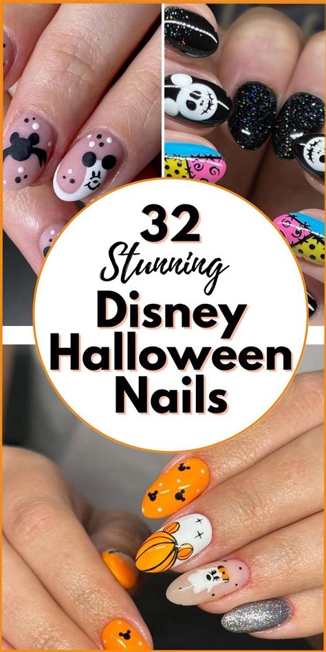 32 Disney Halloween Nail Designs To Rock All October Long Mickey