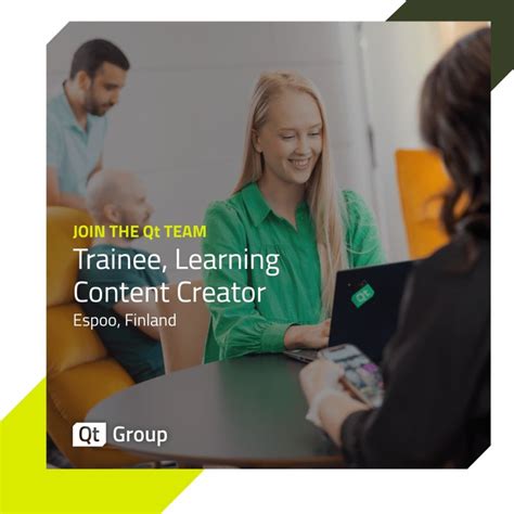 Mark Lania On Linkedin Qt Group Hiring Trainee Learning Content