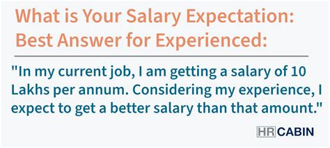 What Is Your Salary Expectations Best Answers For Experienced What Is Your Salary Expectations