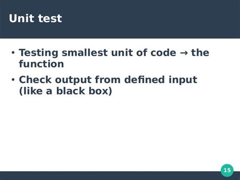 test your code