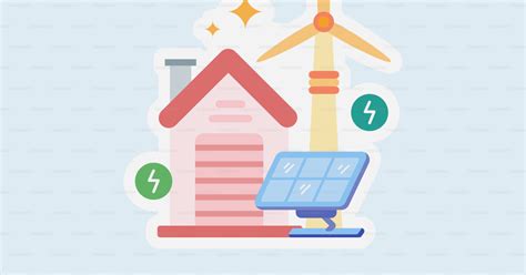 옆에 풍력 터빈이 있는 집 벡터 Unsplash의 녹색 이미지