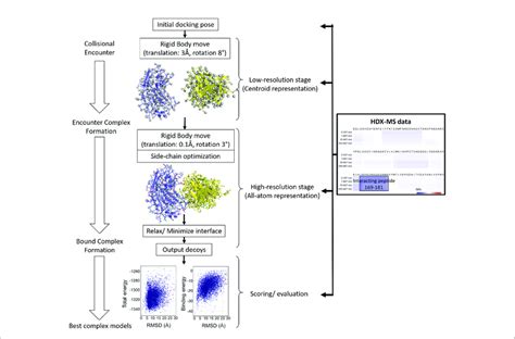 The Protein Protein Docking Procedure From Rosettadock A Multiscale