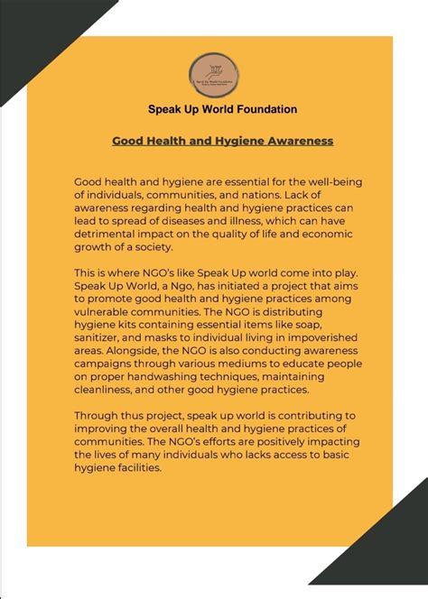 Shreyan Burade On Linkedin Health Hygiene Ngo Project