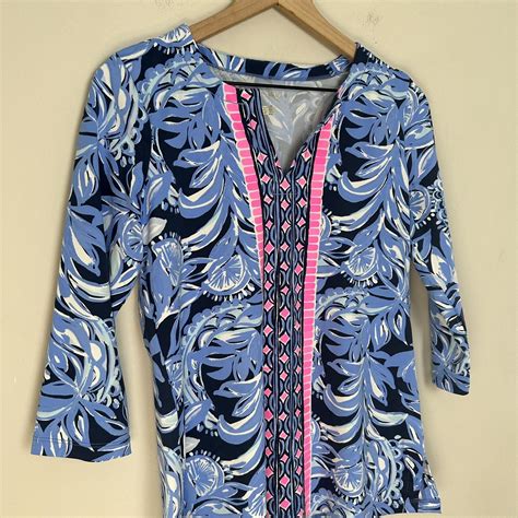 Lilly Pulitzer Karina Tunic Upf 50 Summer Top Gem