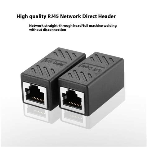 Direct Enhanced Rj45 Ethernet Cable Connector Network Double Connector Direct Connector Module