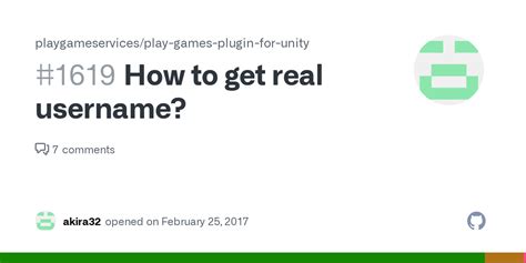 How To Get Real Username Issue Playgameservices Play Games Plugin For Unity GitHub
