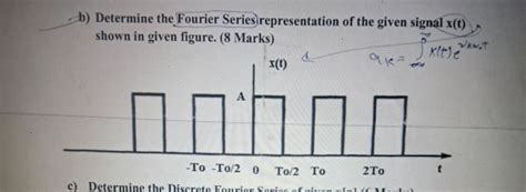 [get answer] b determine the fourier series representation of the