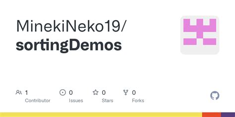 Github Minekineko19sortingdemos