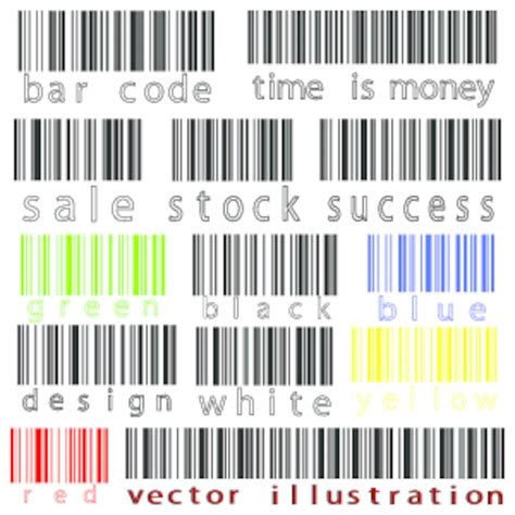 Bar Codes Vector Against White Stock Image Vectorgrove Royalty Free
