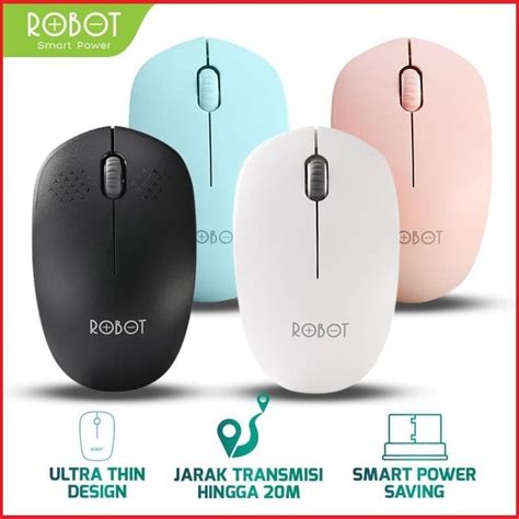 Jual MOUSE ROBOT WIRELESS M220 Resmi Shopee Indonesia