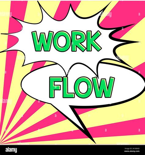 Text Caption Presenting Work Flow Internet Concept Continuity Of A Certain Task To And From An