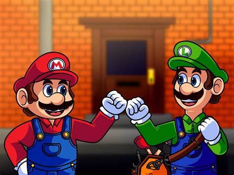 Mario And Luigi By Angelepic On Deviantart