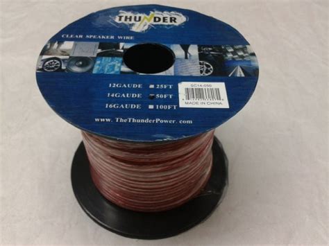 Avox Sc14025 Clear Speaker Wire 14ga 25ft