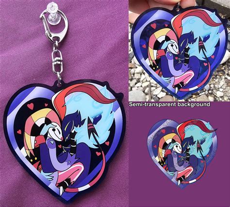 Helluva Boss Valentines Sweetheart Keychains Etsy Helluva Boss Valentines Sweetheart Keychains Etsy