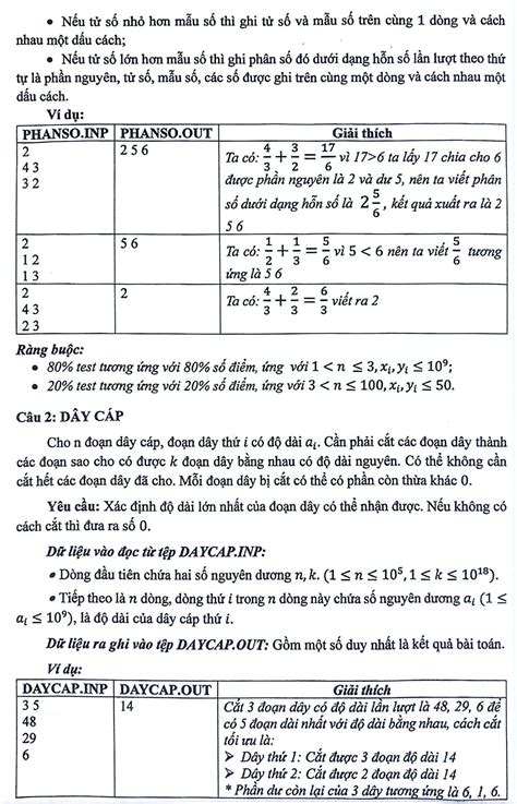 Đề Thi Hsg Tin Học Thpt Bình Phước 2024 Techacadamy Việt Nam