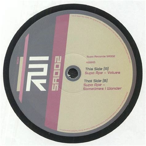 Supa Ape Values Sometimes I Wonder Vinyl 12 2023 Eu