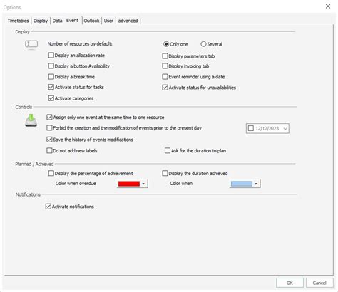 Notifications Within The Scheduling PlanningPME Web Access