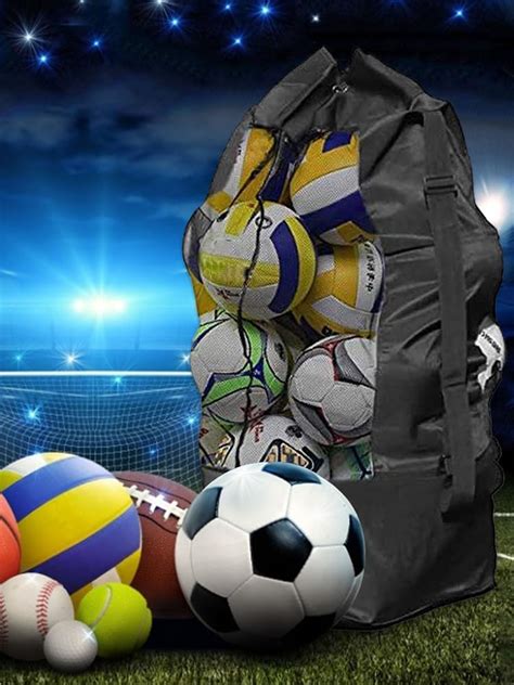 Football Mud Extra Large Mesh Ball Bag 25x37 Inch Sports Ball Carrier