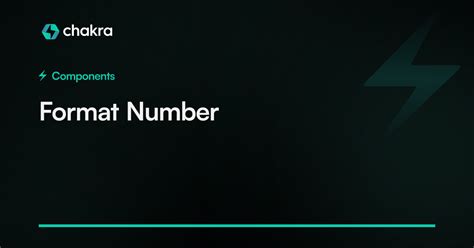 Format Number Chakra Ui
