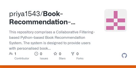 Github Priya Book Recommendation System This Repository Comprises A Collaborative