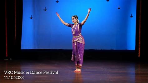 Supriya Shivarudrappa Bharatanatyam[vrc Dance Festival 2023] Youtube