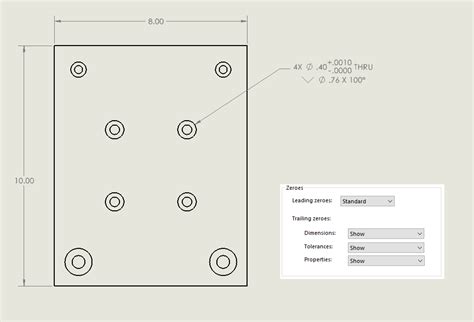Trailing Zeroes For Dimensions Tolerances Properties SOLIDWORKS Tips Tricks GoEngineer