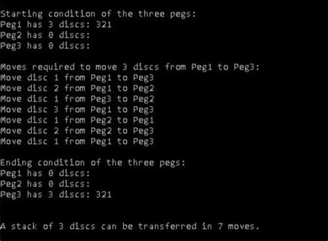 Solved Solve The Towers Of Hanoi Problem In C Described