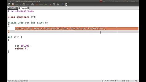 Inline Function In C YouTube