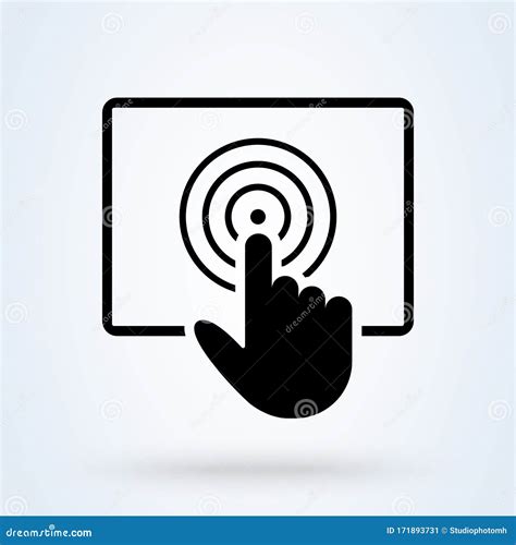 Touchscreen Touch Gesture Icon Digital Interaction Symbol Finger
