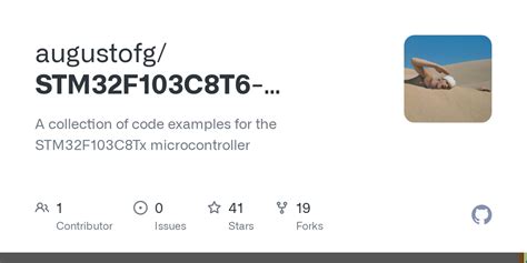 issues · augustofg stm32f103c8t6 examples · github