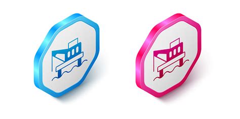 흰색 배경에 고립 된 바다 아이콘의 등색 오일 플랫폼 바다에서 시추 장비 석유 플랫폼 가스 연료 산업 해양 육각 버튼 벡터 0명에 대한 스톡 벡터 아트 및 기타 이미지