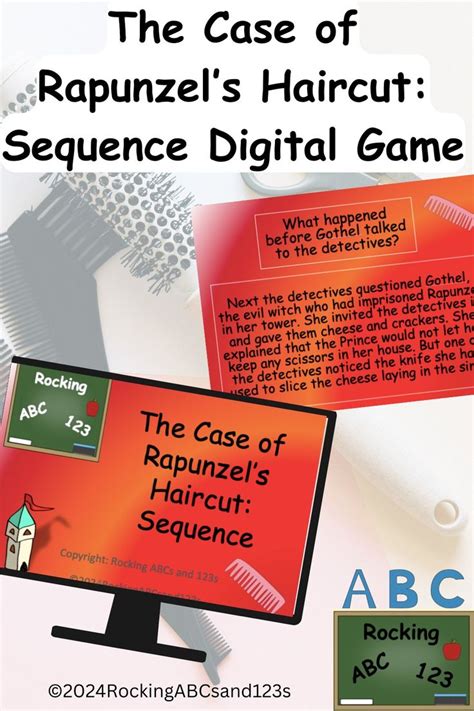 Case Of Rapunzels Haircut Sequencing Reading Comprehension Digital Game Reading