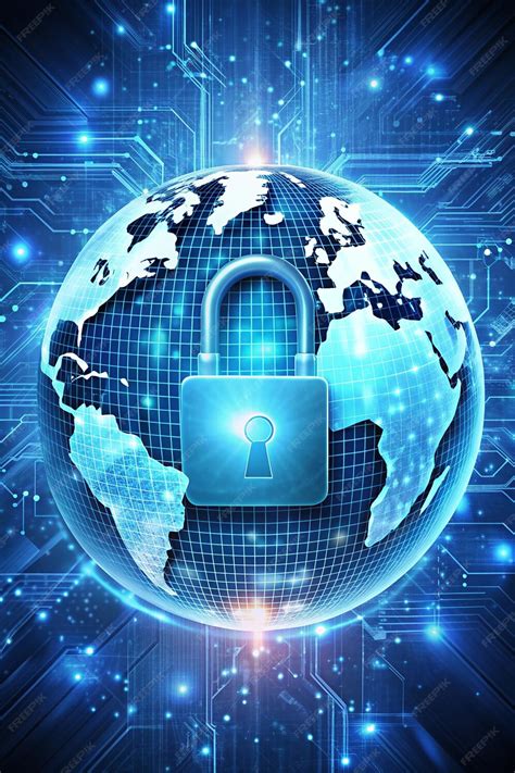 Global Data Security Protecting Personal And Cyber Data Premium Ai Generated Image