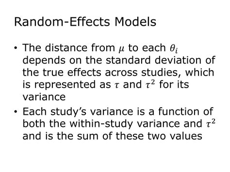 Ppt Eval 6970 Meta Analysis Fixed Effect And Random Effects Models